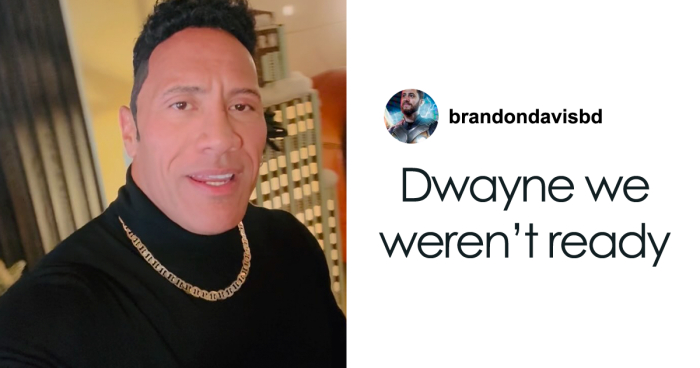 Dwayne Johnson Recreated Viral Meme Of Younger Self For Christmas, And ...
