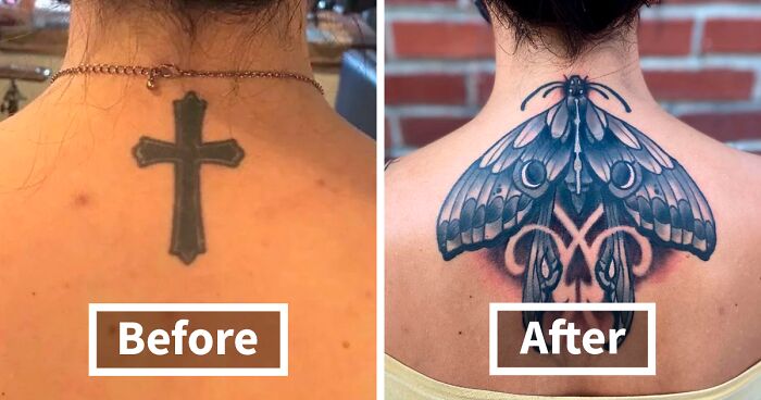 30 Before-And-After Pictures Of Tattoo Cover-Ups To Remind You To Think ...