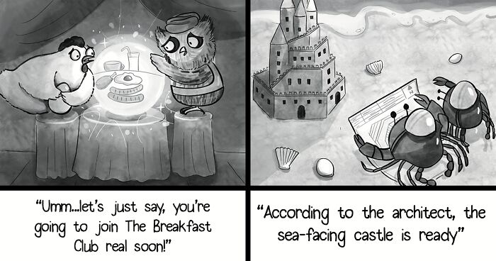 I Created 30 Hilariously Adorable Animal Cartoons For An Art Challenge ...