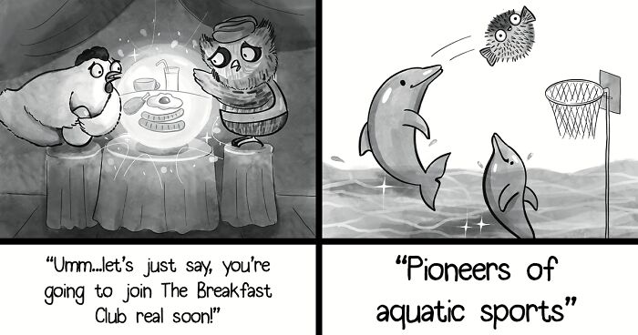 I Created 30 Hilariously Adorable Animal Cartoons For An Art Challenge ...