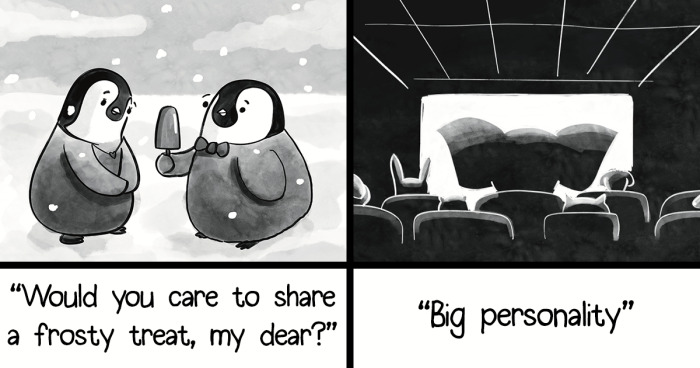 I Created 30 Hilariously Adorable Animal Cartoons For An Art Challenge ...