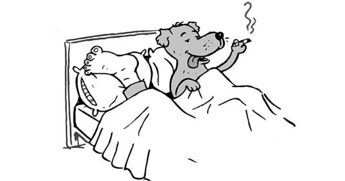 22 Wordless One-Panel Comics Featuring Dogs By Karlo Ferdon