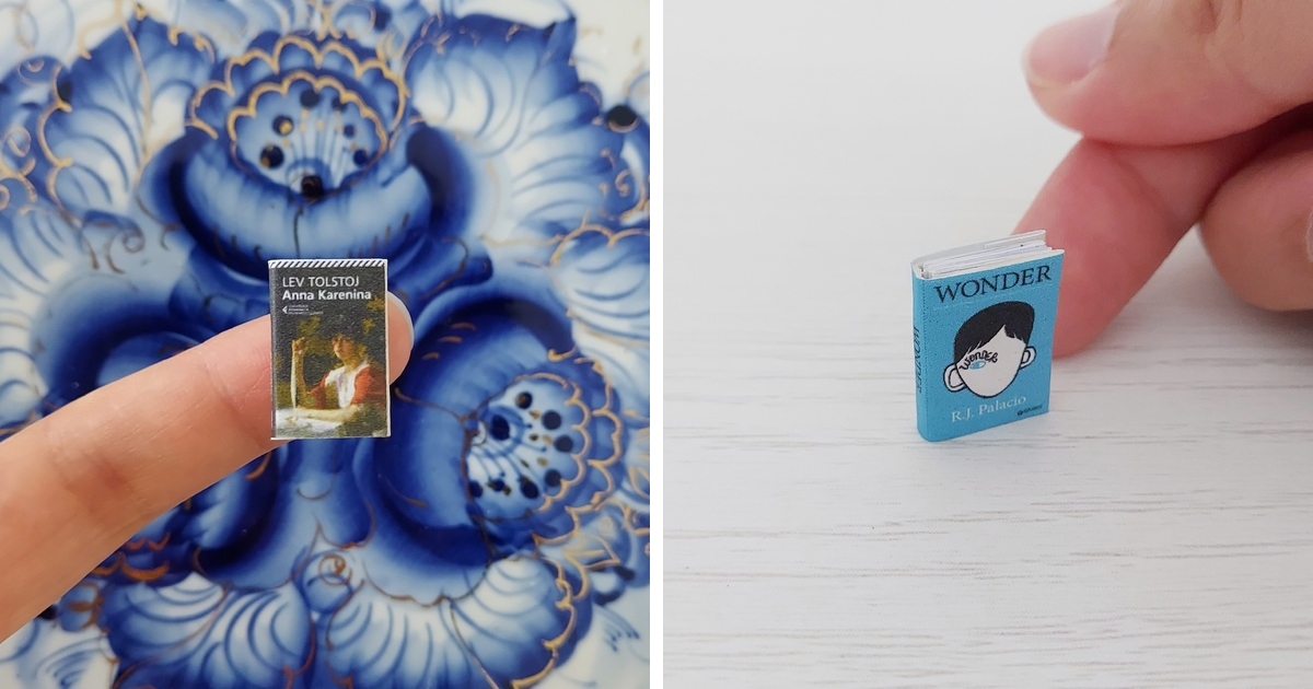 I Create Tiny Fingertip-Sized Books Based On Classics And More (17 Pics ...