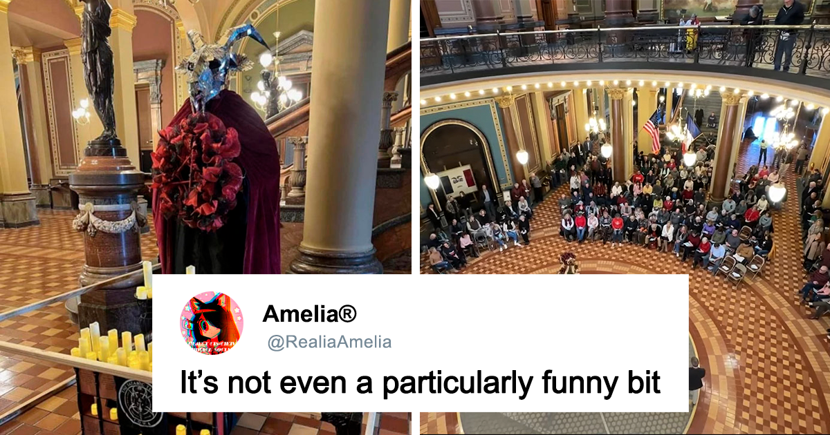 “Sick And Disgusting”: People React To Satanic Altar Put Up At Iowa ...