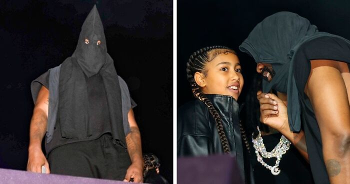 “Get Her Off The Stage”: Ku Klux Klan Hood Worn By Kanye West Next To Daughter North Sparks ...