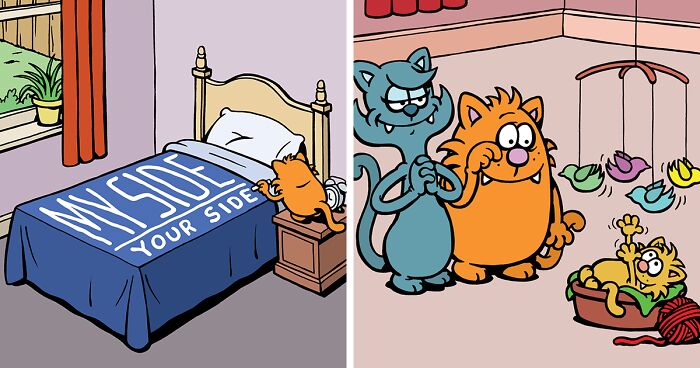 The Nature Of Cats: Artist Purrfectly Describes What Having A Cat Is ...