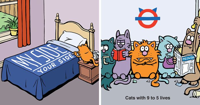 The Nature Of Cats: Artist Purrfectly Describes What Having A Cat Is ...