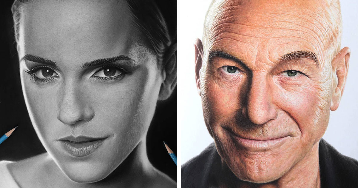 21 Incredibly Realistic Portraits Of Celebrities By Matheus Macedo ...