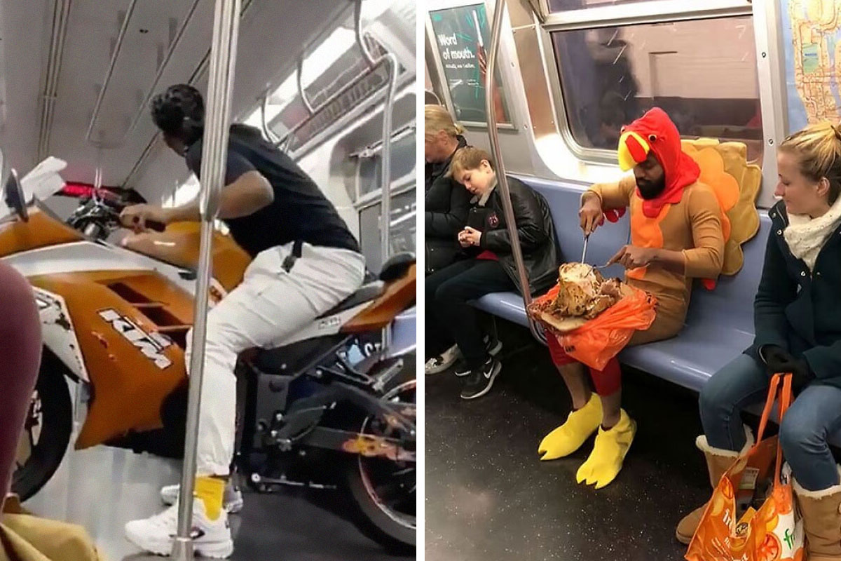 44 Times People Spotted Such Weird And Funny Things On The Subway, They Just Had To Share ...