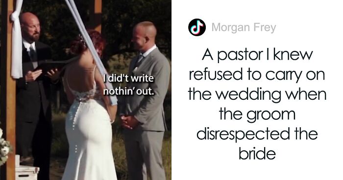Groom Thinks His ‘Gross’ Vows Are Funny, Sees No Reason To Save His ...