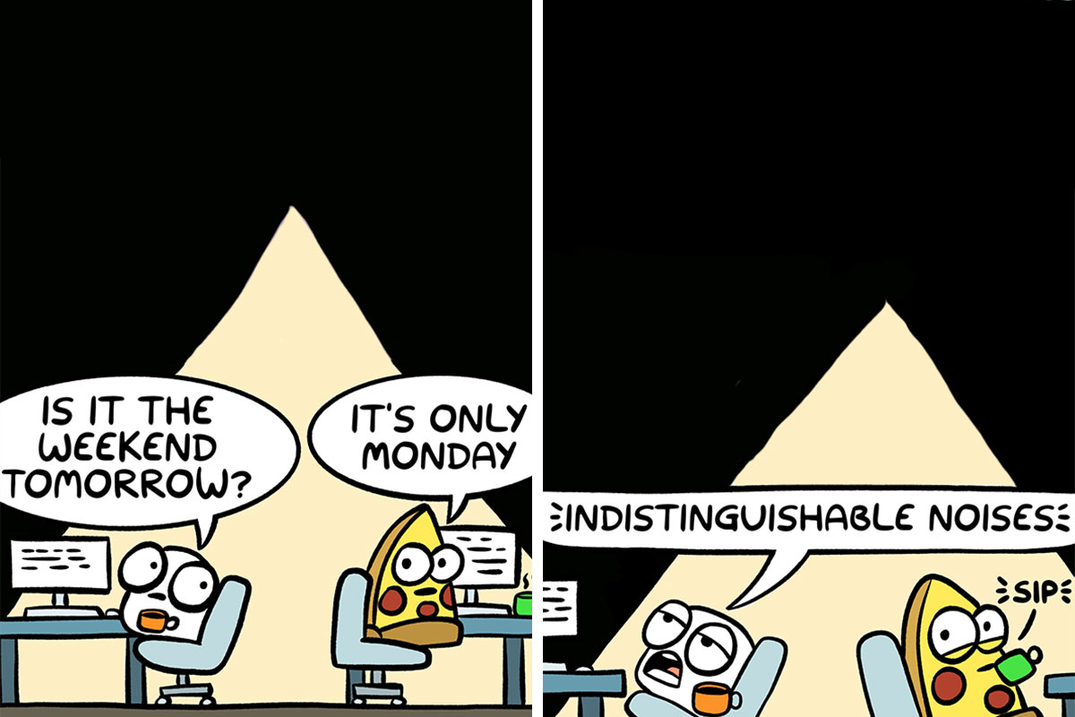 30 Humorous Comics Of Marshmallow Navigating Everyday Life By Adam ...