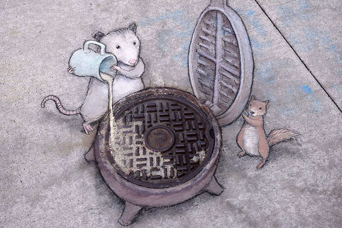 50 Doodled Creatures That Popped Up In Unexpected Places, By David Zinn ...