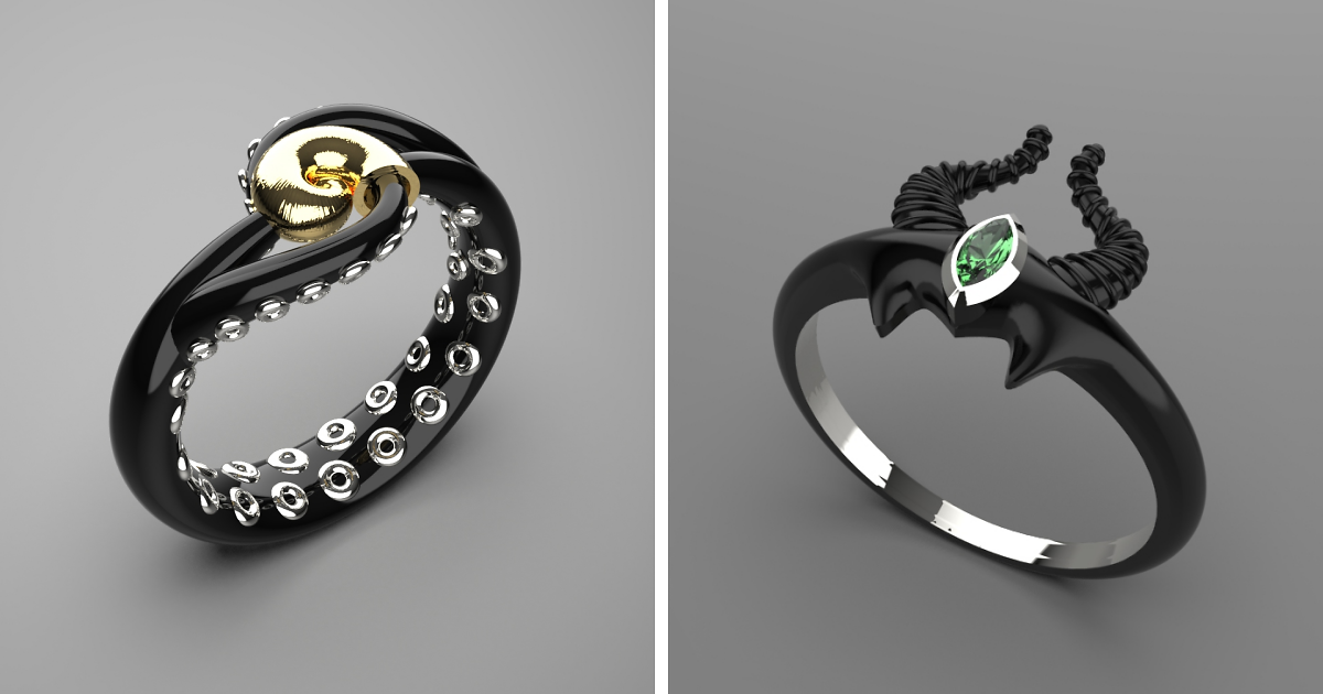 I Created Disney Villain-Inspired Conceptual Jewelry Pieces | Bored Panda