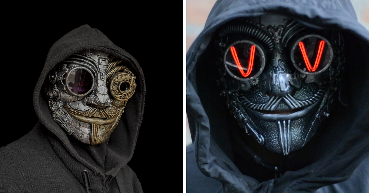 10 Steampunk-Style Masks That I Made | Bored Panda