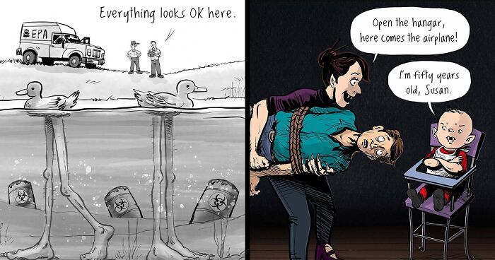 35 Hilarious One-Panel Comics By Derek Evernden With Darker Undertones ...