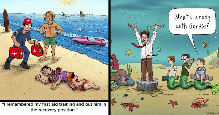 35 Hilarious One-Panel Comics By Derek Evernden With Darker Undertones ...