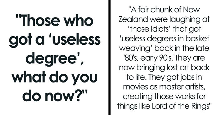 30 People Who Graduated With “Useless Degrees” Came Online To Reveal ...