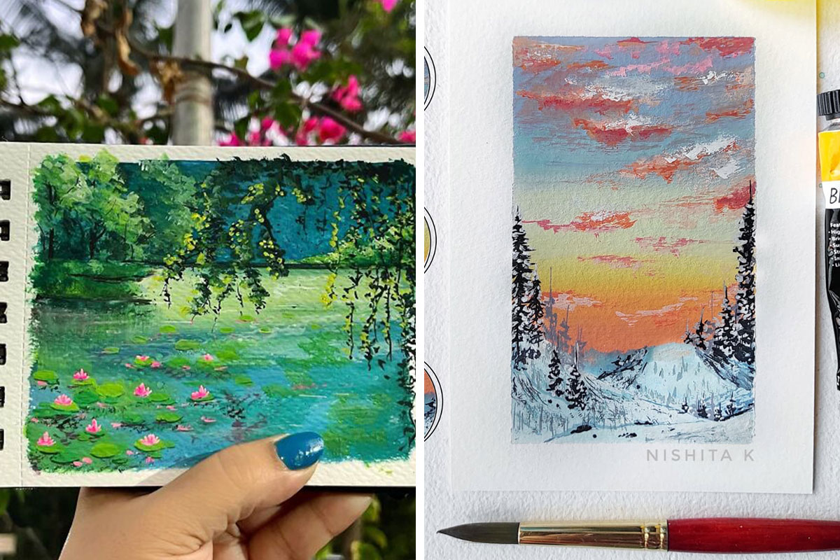 Using Gouache, Watercolor, And Acrylics This Artist Creates Stunning ...