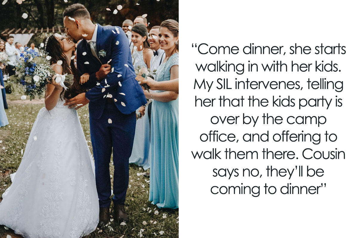 Woman Treats Wedding As Her Own Resort, Brings Her Kids, Rearranges Tables