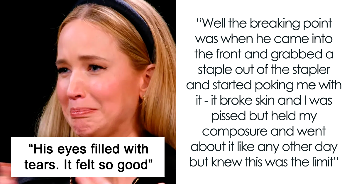 Person Keeps Getting Bullied At Work, Makes The Bully Cry When They ...