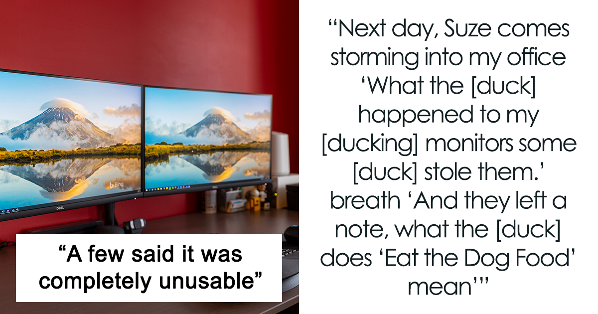 Team Manager Takes Designer’s Big Monitors Away To Show How Real Users ...