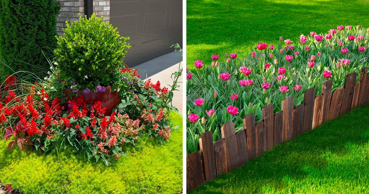 19 Flower Bed Edging Ideas That Are Cheap, Charming, And Totally Doable | Bored Panda