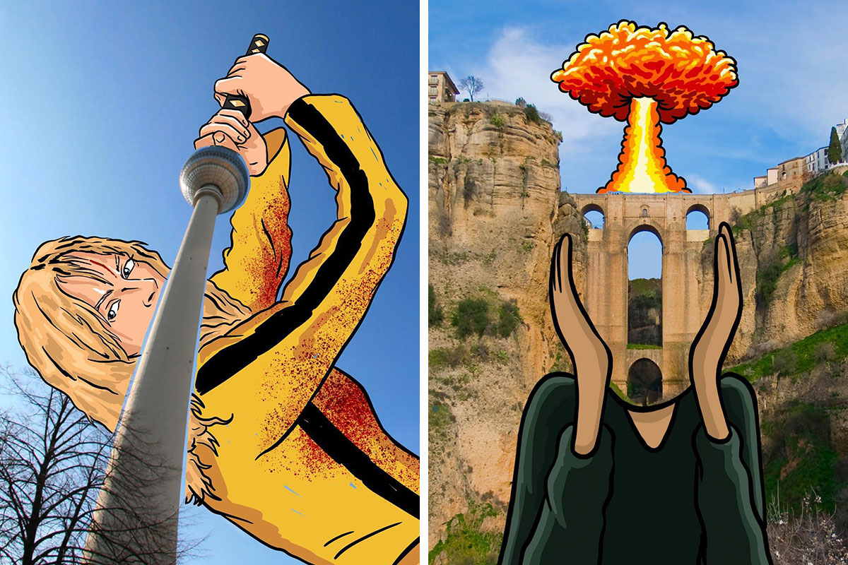 65 Creative Illustrations Drawn On Scenic Photos By Robin Yayla (New ...