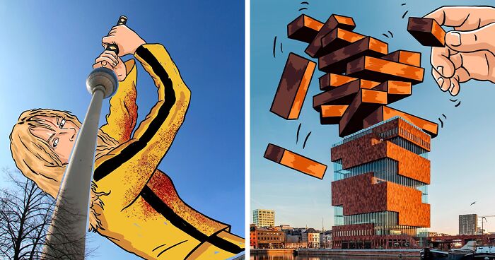 65 Creative Illustrations Drawn On Scenic Photos By Robin Yayla (New ...