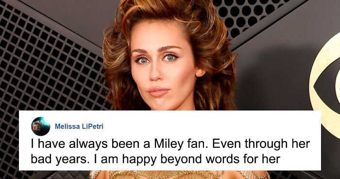 Miley Cyrus Arrives At 2024 Grammys In See-Through Dress Made Of Safety ...