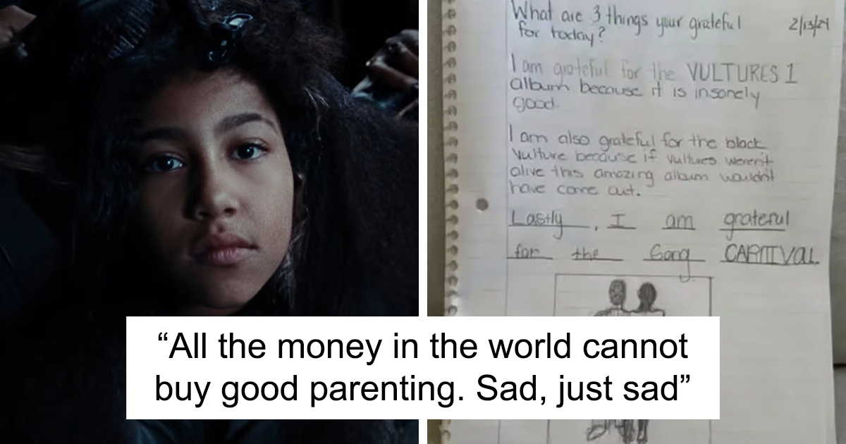 “It’s Time For A CPS Visit”: North West Draws Kanye’s Album Cover Of ...