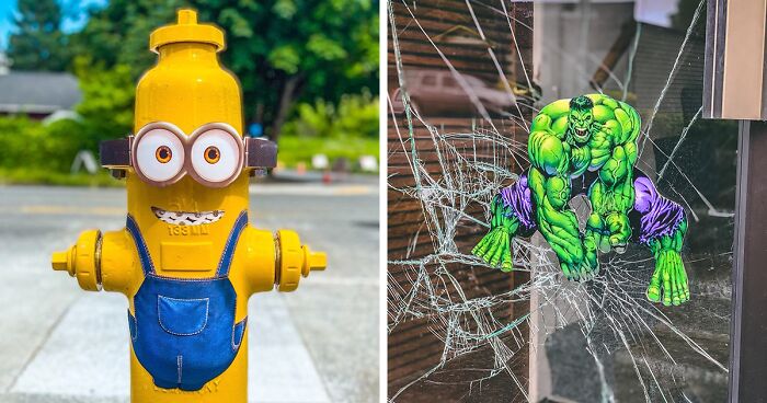 Street Artist Plays With His Surroundings And Paper Cutouts To Create ...