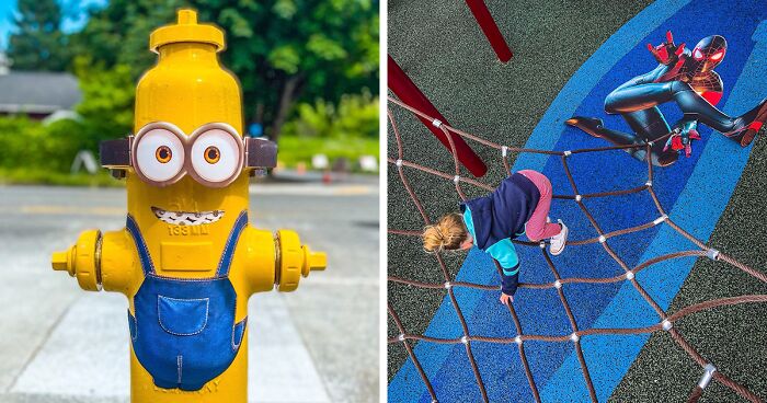 Street Artist Plays With His Surroundings And Paper Cutouts To Create ...