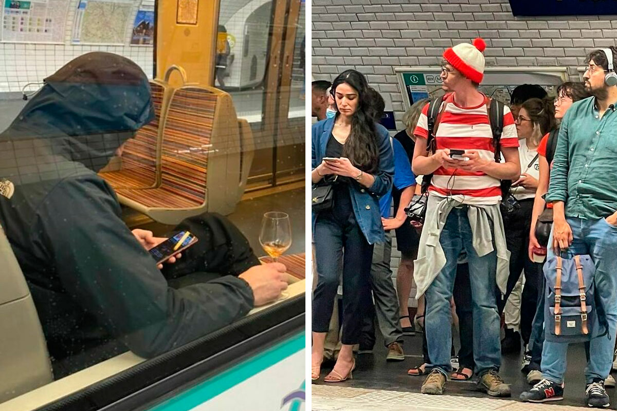 35 Times People Spotted The Wildest Things On The Paris Metro And Had To Snap A Pic | Bored Panda