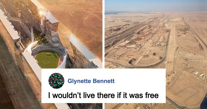 Step Into The Future: New Aerial Footage Shows Saudi Arabia’s Trillion-Dollar “The Line” | Bored ...