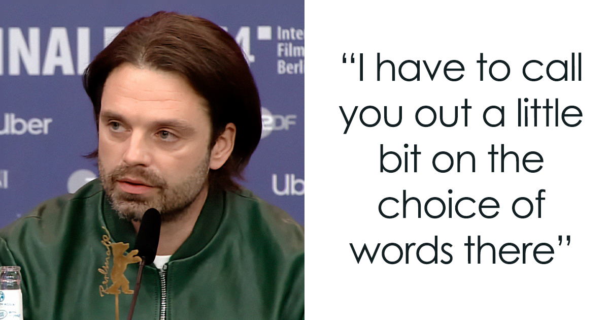 Sebastian Stan Calls Out Reporter’s Word Choice When Referring To ...