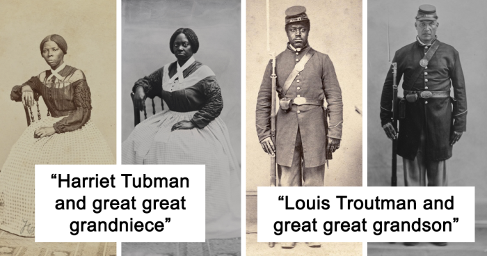 6 Side-By-Side Portraits Of Black Civil War Heroes And Their Direct ...
