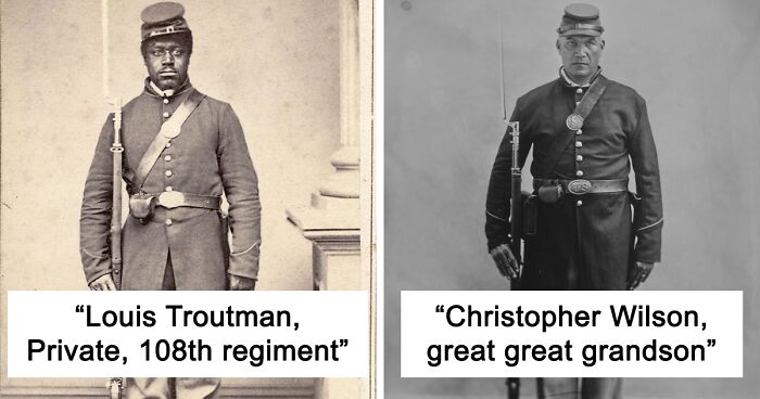 6 Side-By-Side Portraits Of Black Civil War Heroes And Their Direct ...
