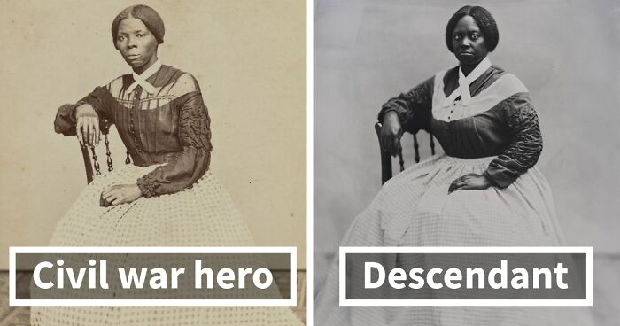 6 Side-By-Side Portraits Of Black Civil War Heroes And Their Direct ...