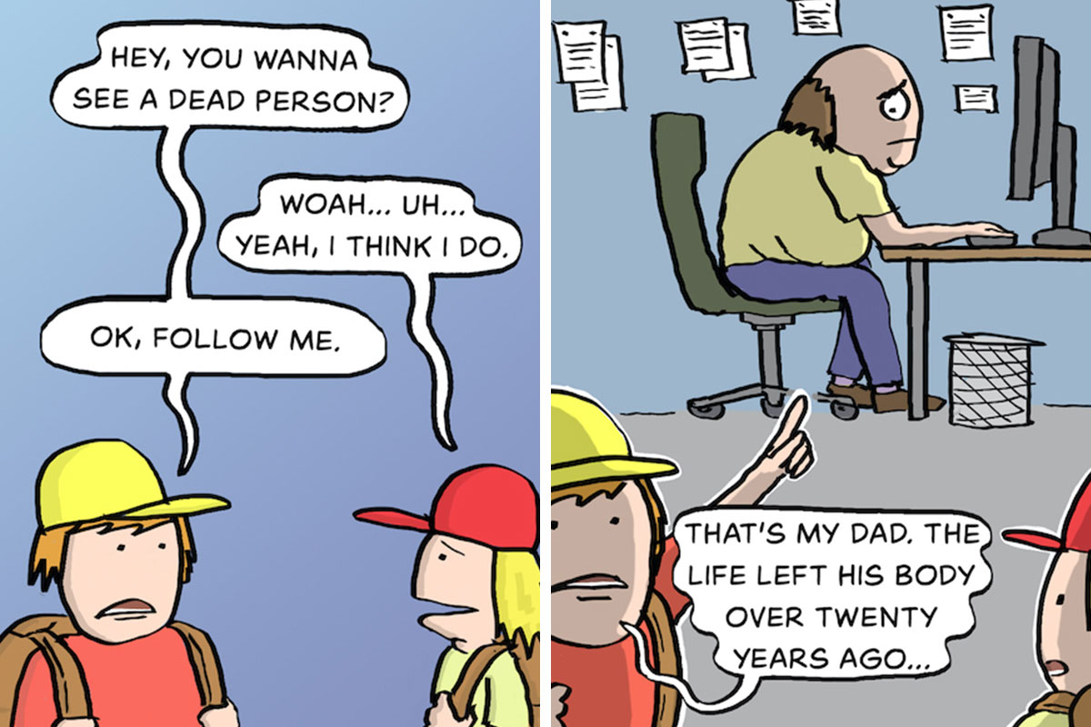 This Artist Creates Dark Humor Comics With Unexpected Twists And Here ...