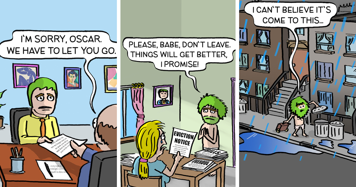 This Artist Creates Dark Humor Comics With Unexpected Twists And Here ...