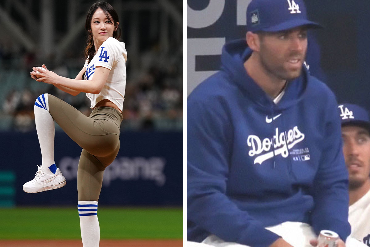 “Men Being Men”: Dodgers Baseball Players’ Reaction To Korean Actress’ First Pitch Goes Viral