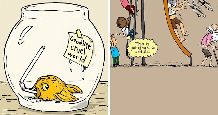 Artist With Peculiar Sense Of Humor Created 32 New Comics Full Of ...