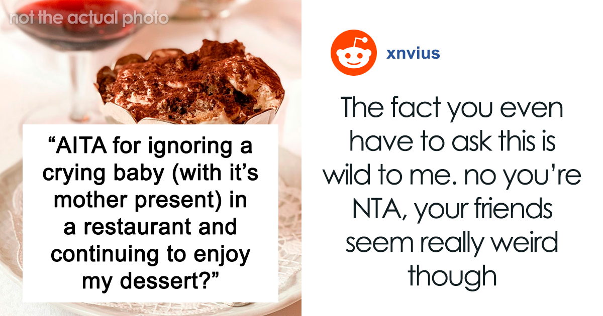 “AITA For Ignoring A Crying Baby In A Restaurant And Continuing To ...