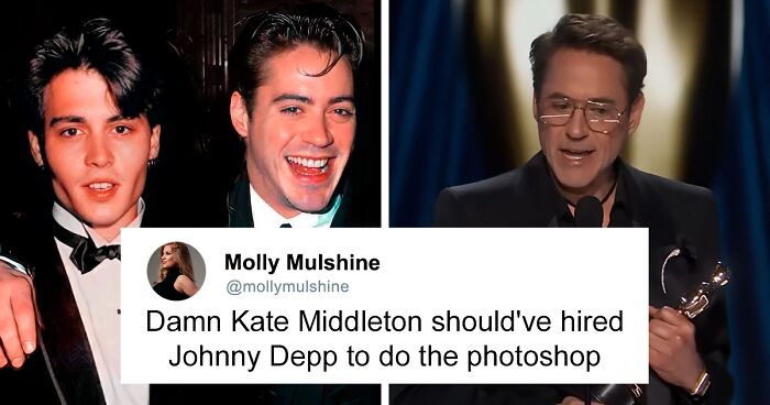 Fans Expose Photoshop Fail, Forcing Johnny Depp To Delete Picture Of Him And Robert Downey Jr ...