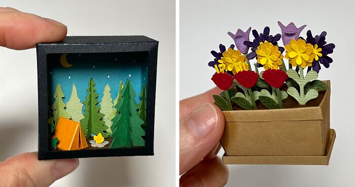 25 Of My Favorite Mini Cut Paper Creations | Bored Panda