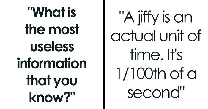 30 Useless Facts That Will Just Take Up Space In Your Head, Unless You ...