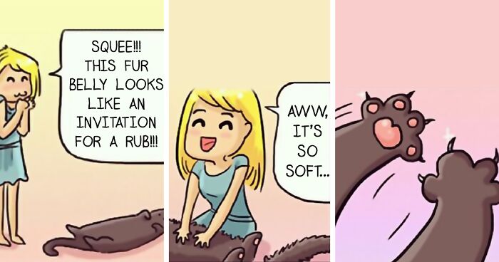 30 Comics Perfectly Depicting Hilarious Cat Antics, By This Artist From ...