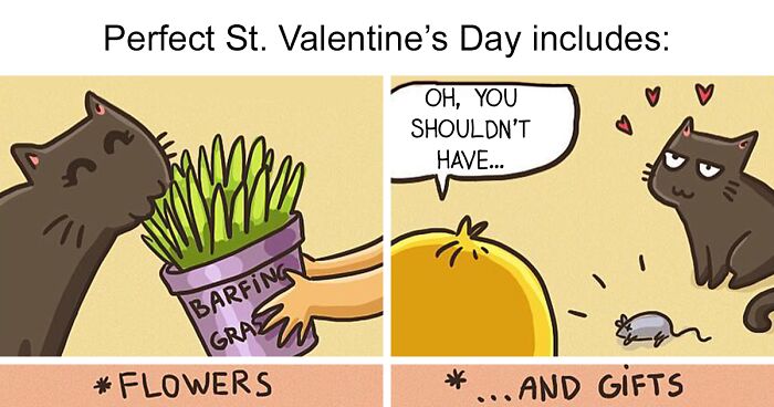 30 Comics Perfectly Depicting Hilarious Cat Antics, By This Artist From ...