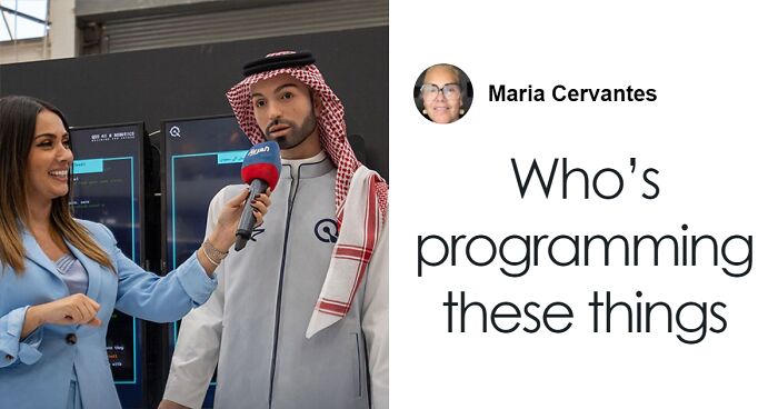 Saudi Humanoid Robot Touches Woman Inappropriately During Presentation ...