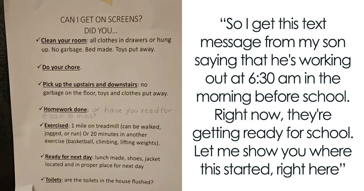 Dad’s Genius To-Do List Makes Kids Finish Chores Before Screen Time And ...